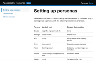 Using persona profiles to test accessibility – Accessibility in government